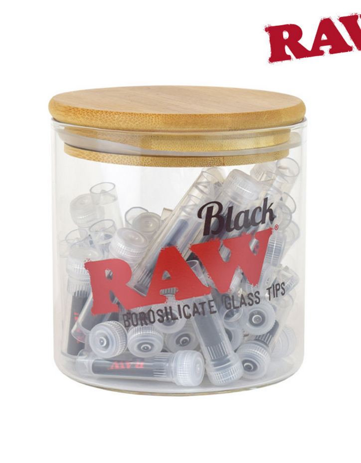 RAW BLACK GLASS TIPS DISPLAY (50CT) – Warehouse Fever