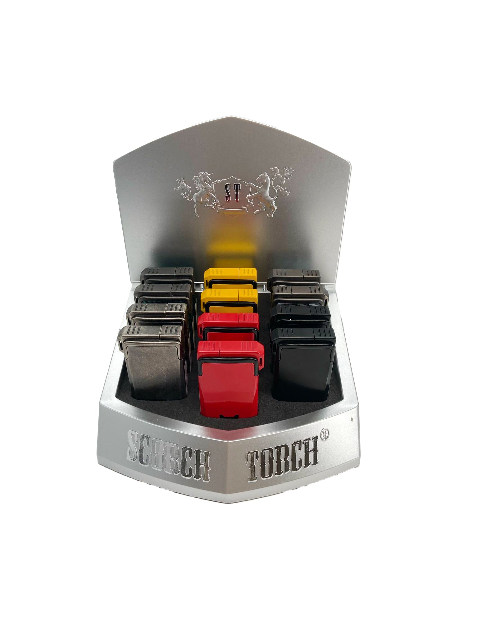 SCORCH PREMIUM DUAL FLAME TORCH DISPLAY (12CT) – Warehouse Fever