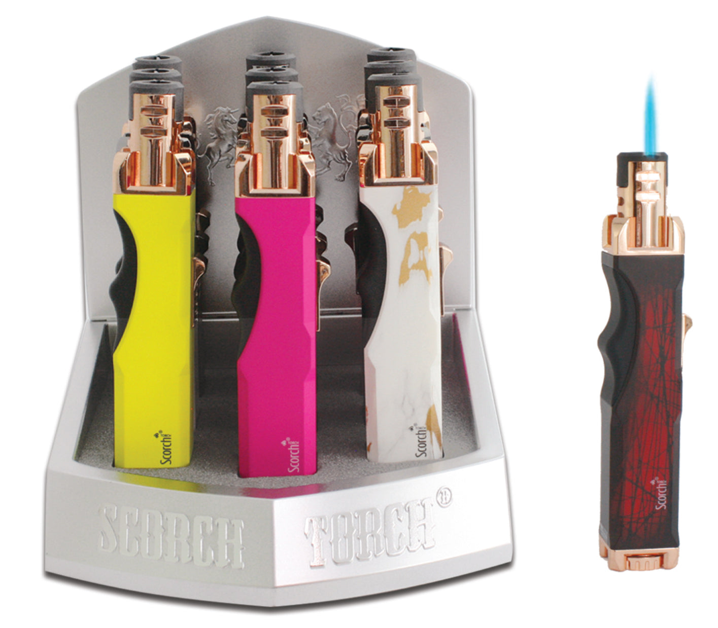 SCORCH PREMIUM PENCIL STANDING TORCH DISPLAY (9CT) – Warehouse Fever
