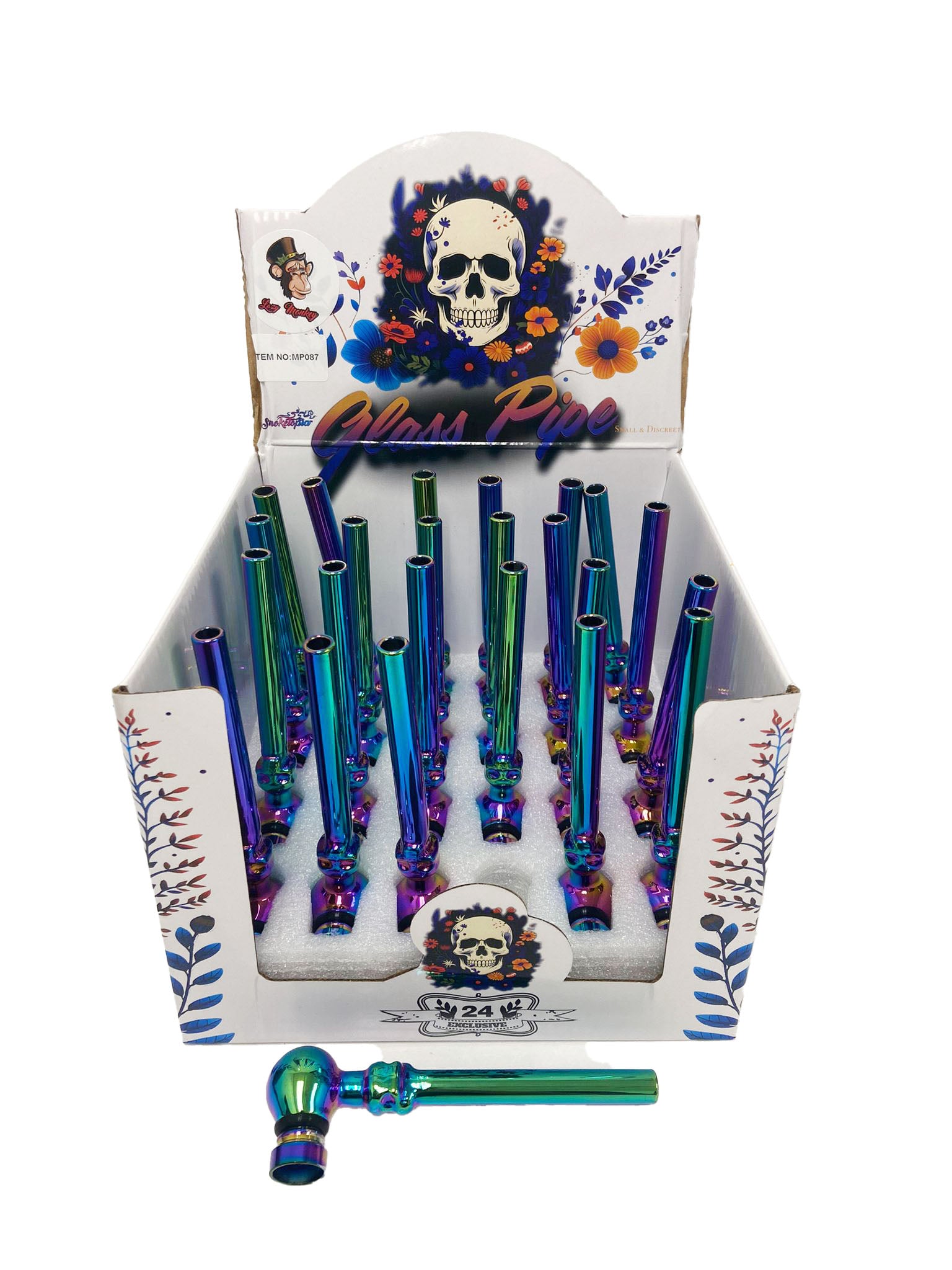 RAINBOW 120MM METAL PIPE ASSORTED (24CT) – Warehouse Fever