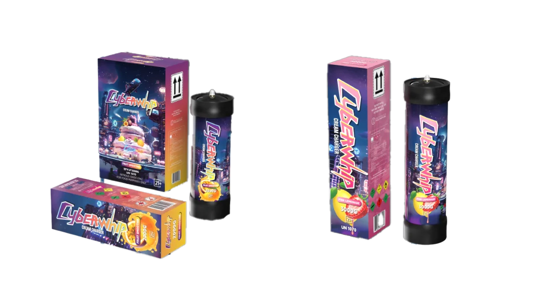 CYBERWHIP 2000g CREAM CHARGER RAZZLE DAZZLE (2CT) – Warehouse Fever