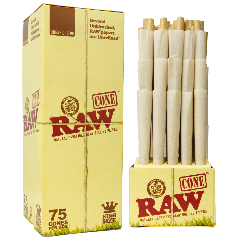 RAW CONE KS ORGANIC 75PK (1ct) – Warehouse Fever