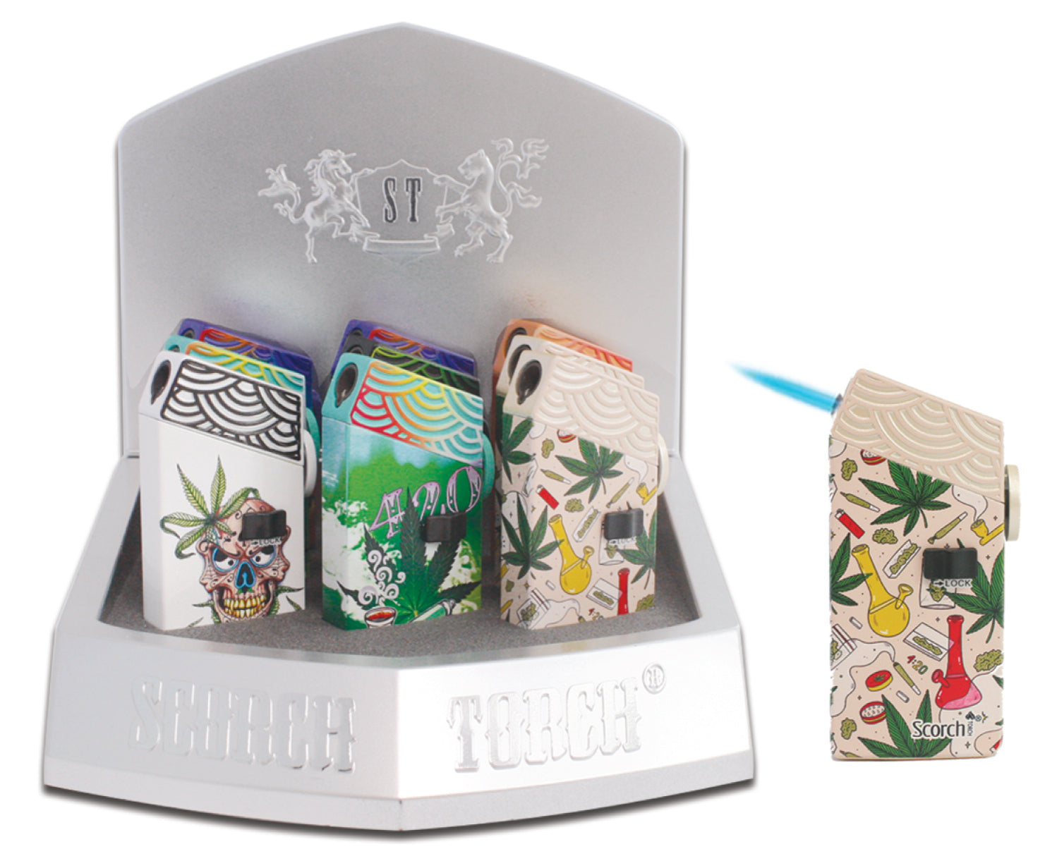 SCORCH PREMIUM BRICK 45 DEGREE TORCH DISPLAY (9CT) – Warehouse Fever