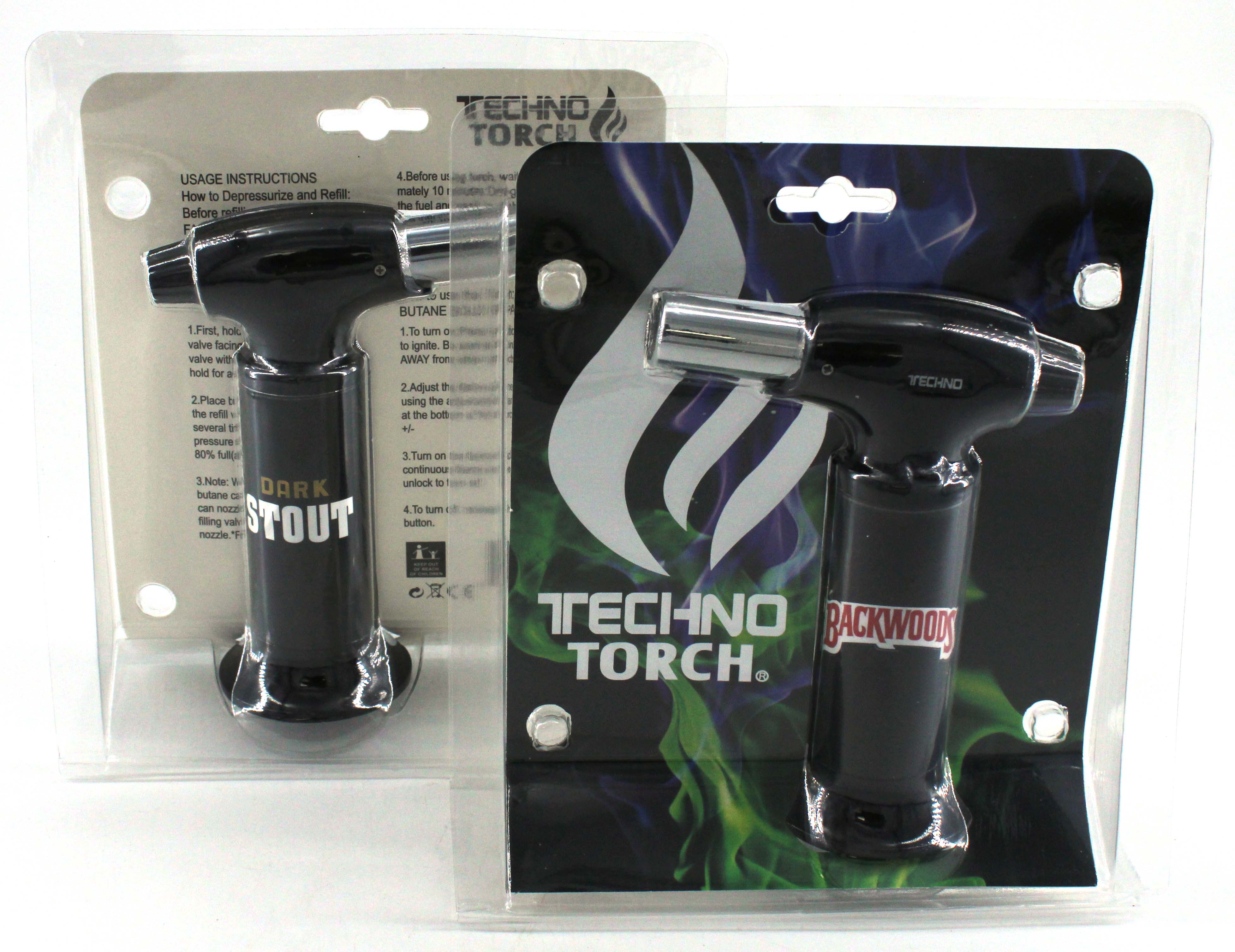 TECHNO Dark Stout Slant Torch w/ Clam Shell (1ct) – Warehouse Fever