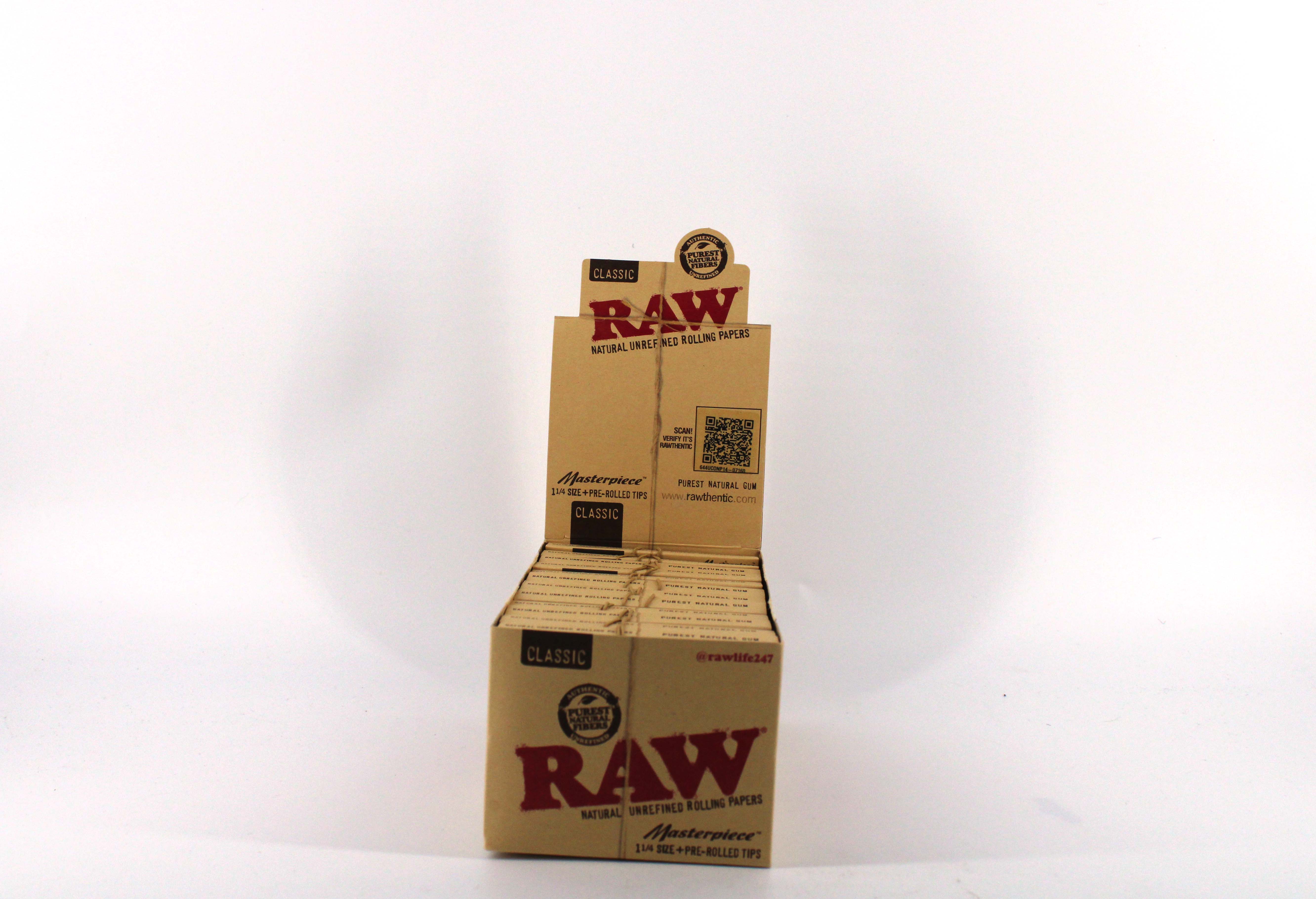Raw Masterpiece Classic 1 1/4 W Prerolled Tip (24ct) – Warehouse Fever