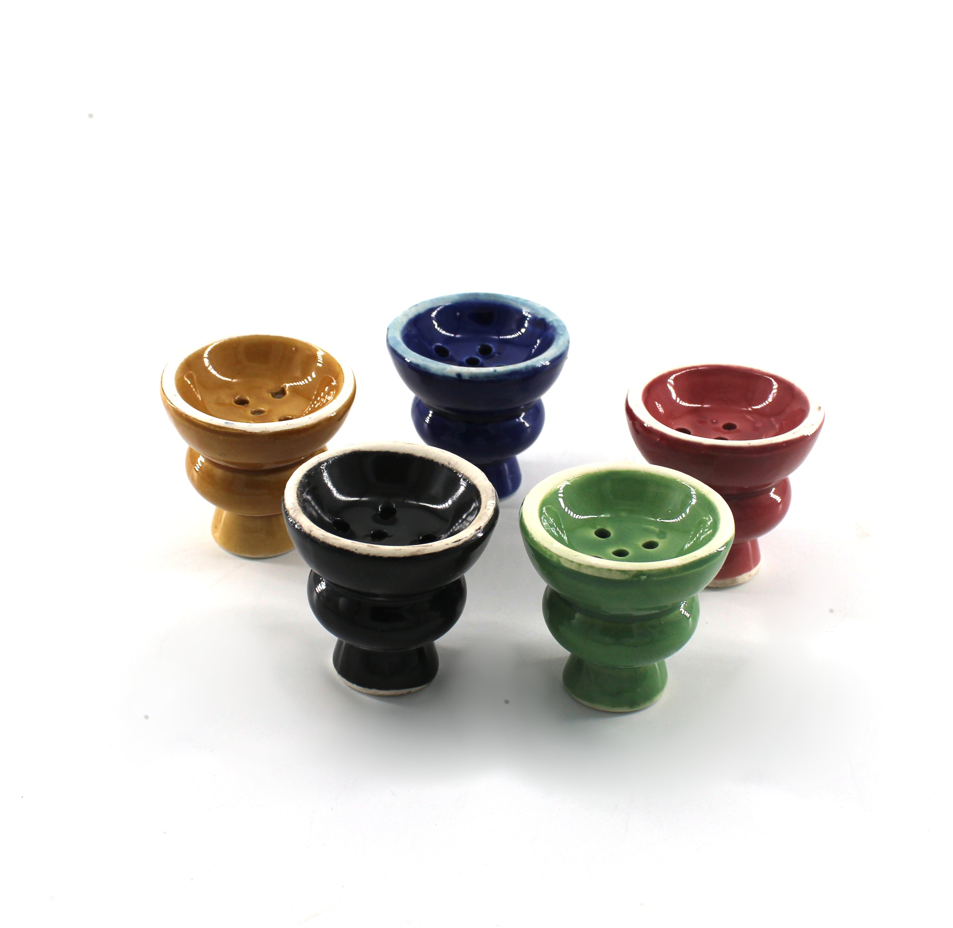 SMALL CERAMIC HOOKAH BOWL ASSORTED (1CT) – Warehouse Fever
